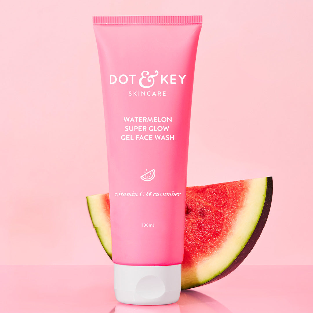 Watermelon + Vitamin C Gel Face Wash for Glowing Skin – Dot & Key