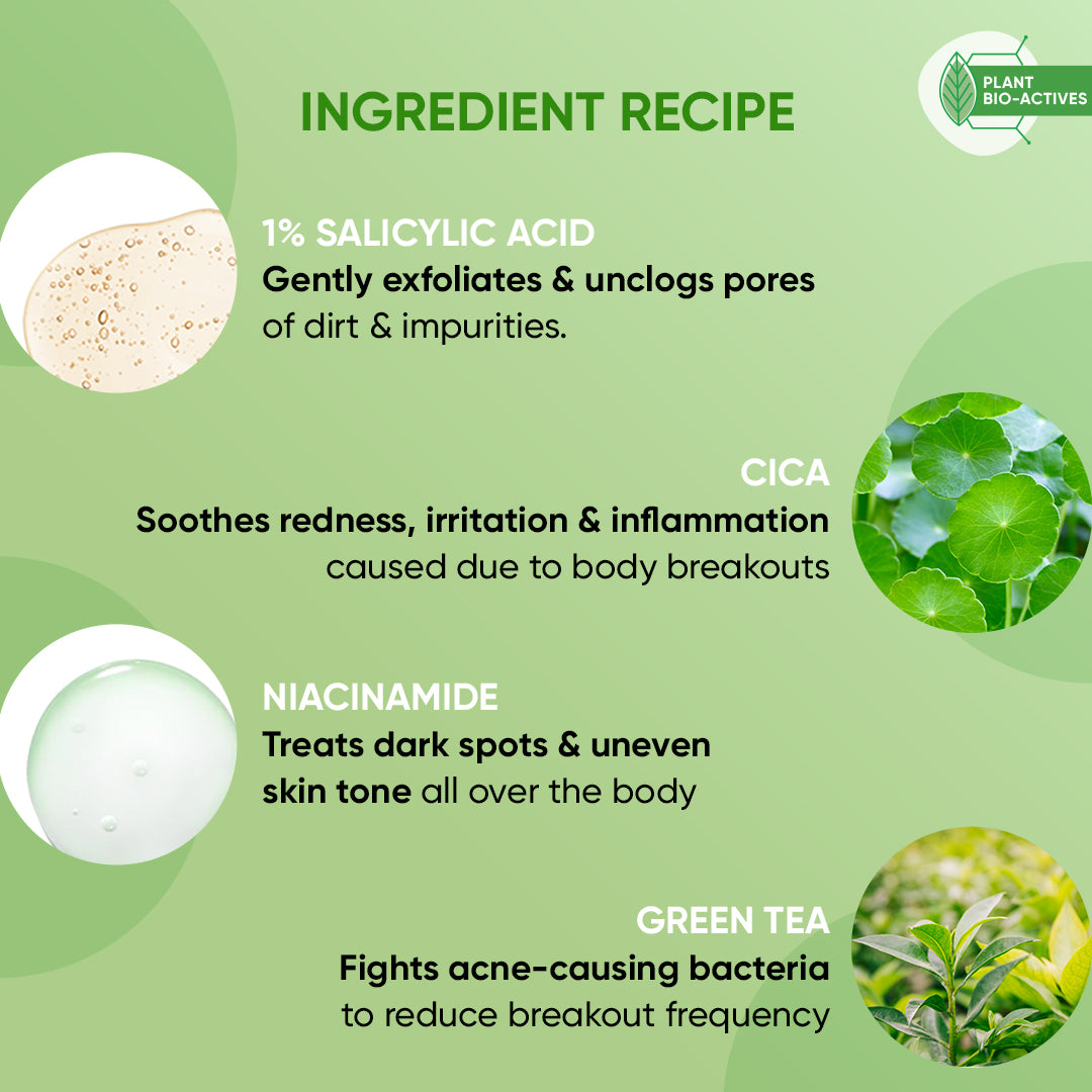 Cica & 1% Salicylic Acid Shower Gel for Acne-free Skin