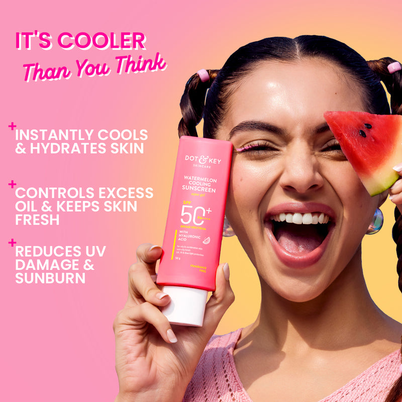 SPF 50+ Watermelon Sunscreen 50g-Pack of 2