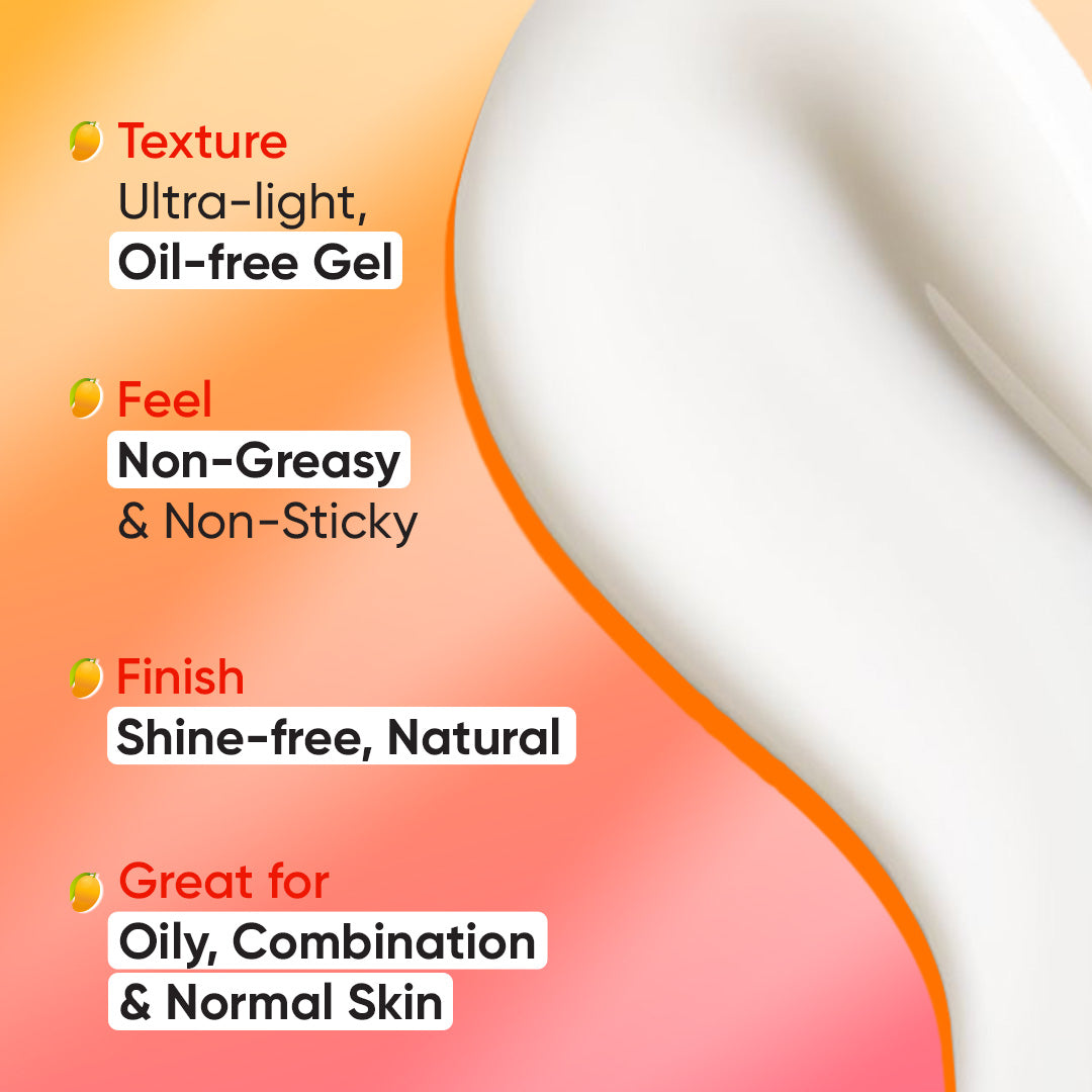 Mango + Detan Gel Sunscreen (Oil Free), SPF 50+ PA+++ – Dot & Key
