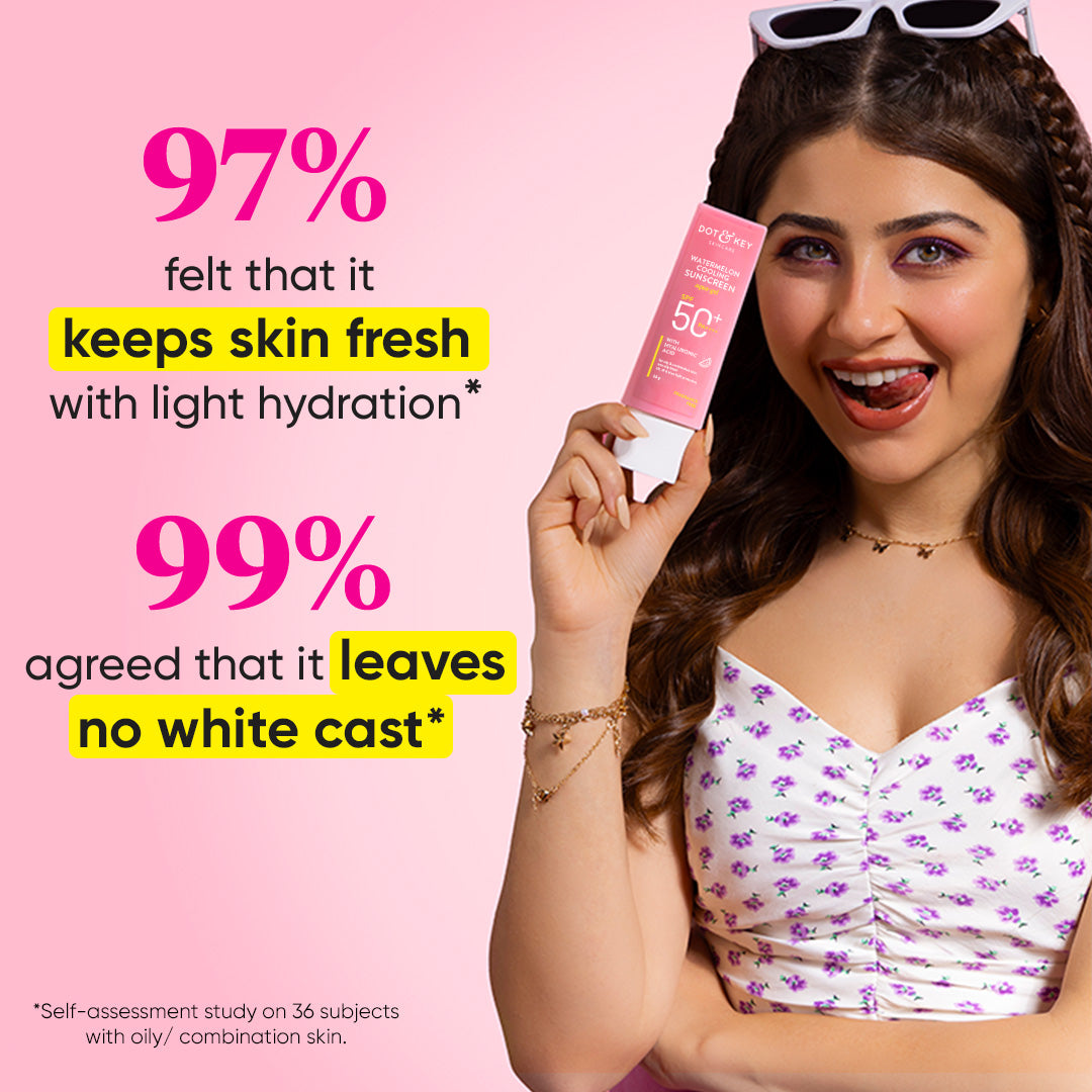 Watermelon Cooling Hyaluronic Sunscreen SPF 50+, PA++++ – Dot & Key