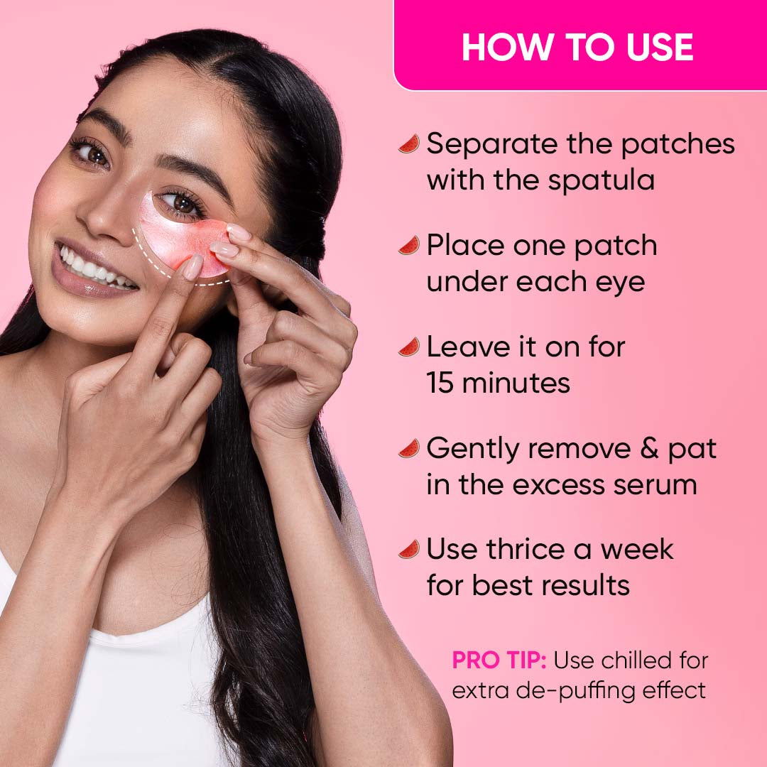 Hydrogel Eye Patches with Watermelon Cooling Effect