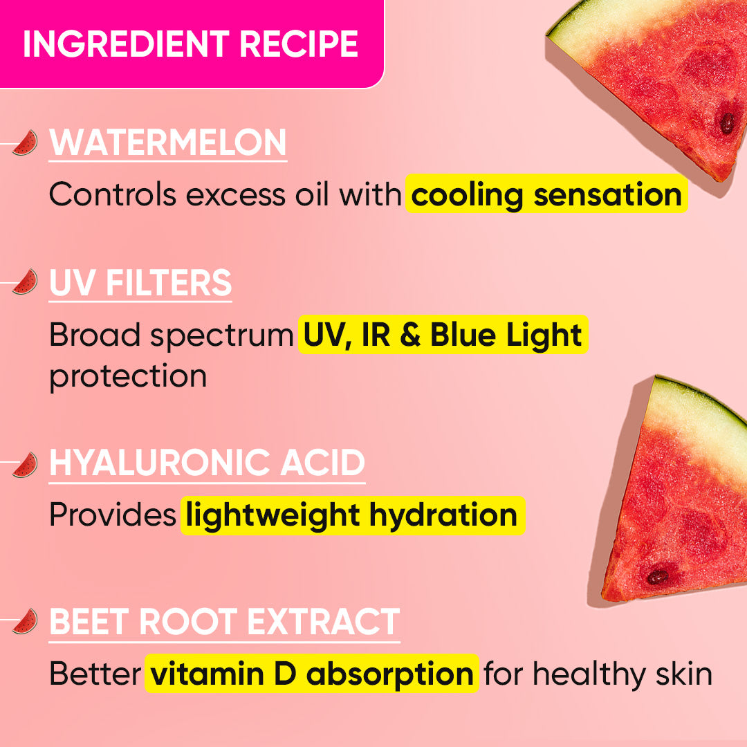 Watermelon Cooling Hyaluronic Sunscreen SPF 50+, PA++++