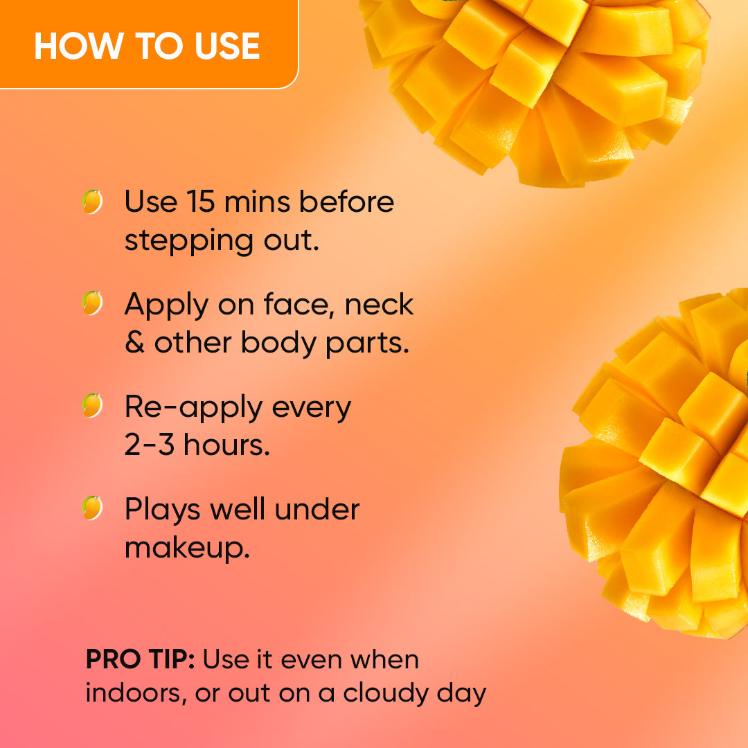 Mango + Detan Gel Sunscreen (Oil Free), SPF 50+ PA+++ – Dot & Key