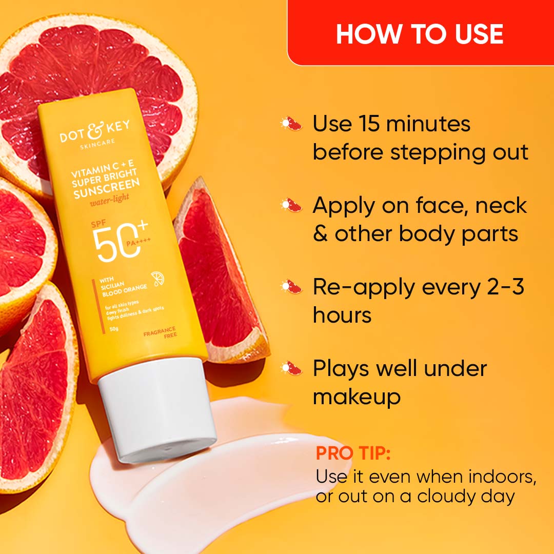 Vitamin C + E Sunscreen with SPF 50+ PA++++ by Dot & Key