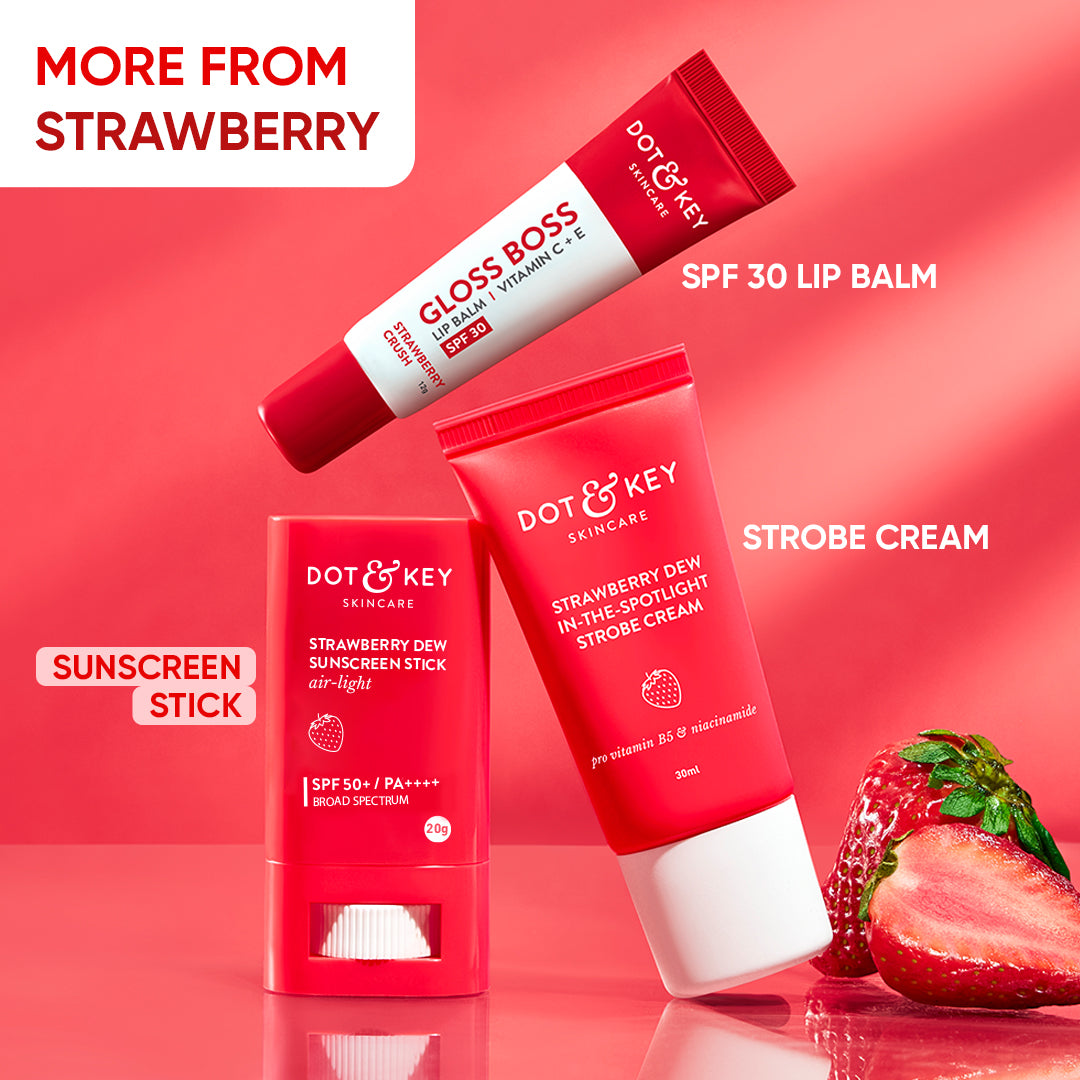 Sunscreen Stick with SPF 50 & Strawberry Dew by Dot & Key