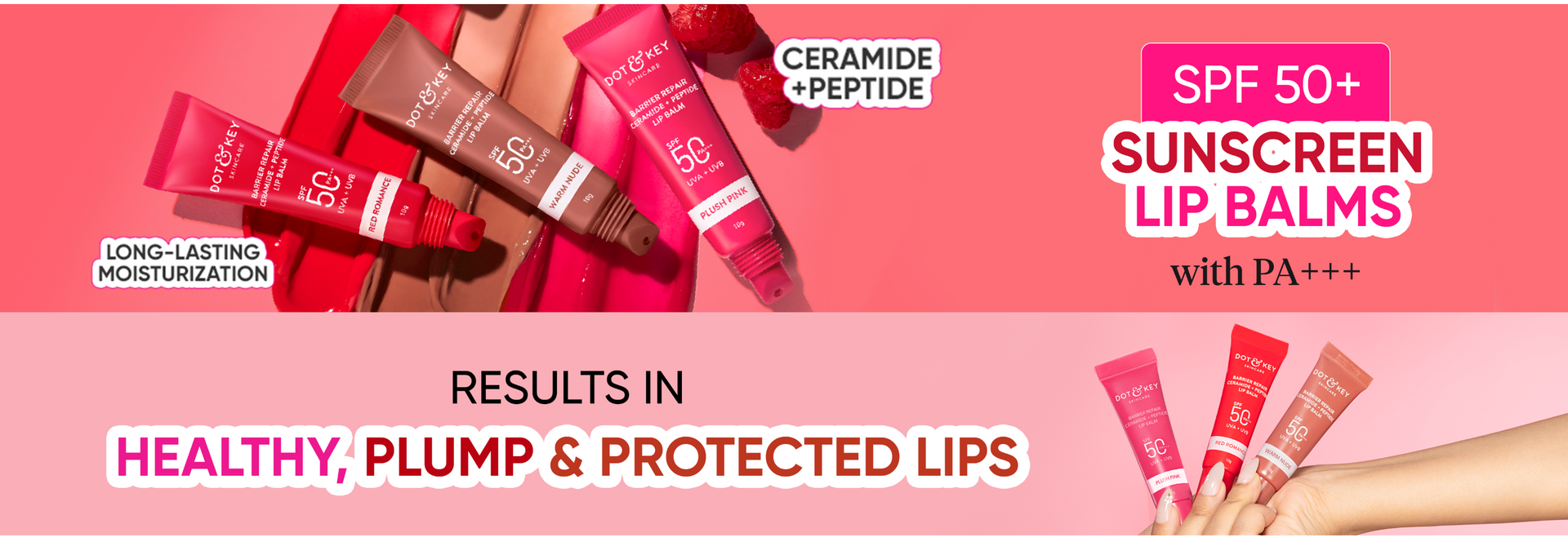 Ceramide & Peptide Lip Balm with SPF 50 (Tinted)
