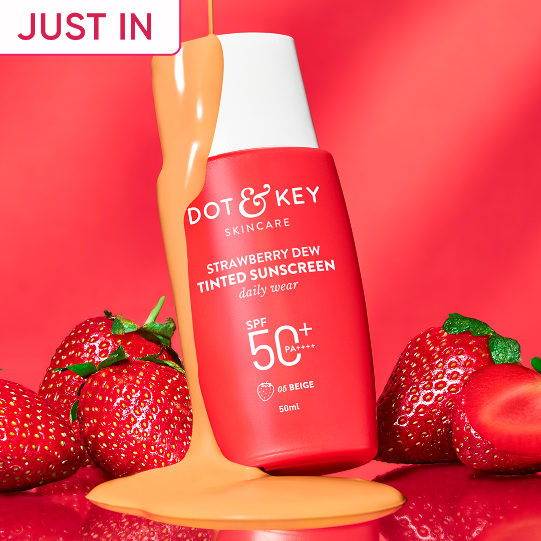 Tinted Sunscreen with SPF 50 & Strawberry Dew by Dot & Key