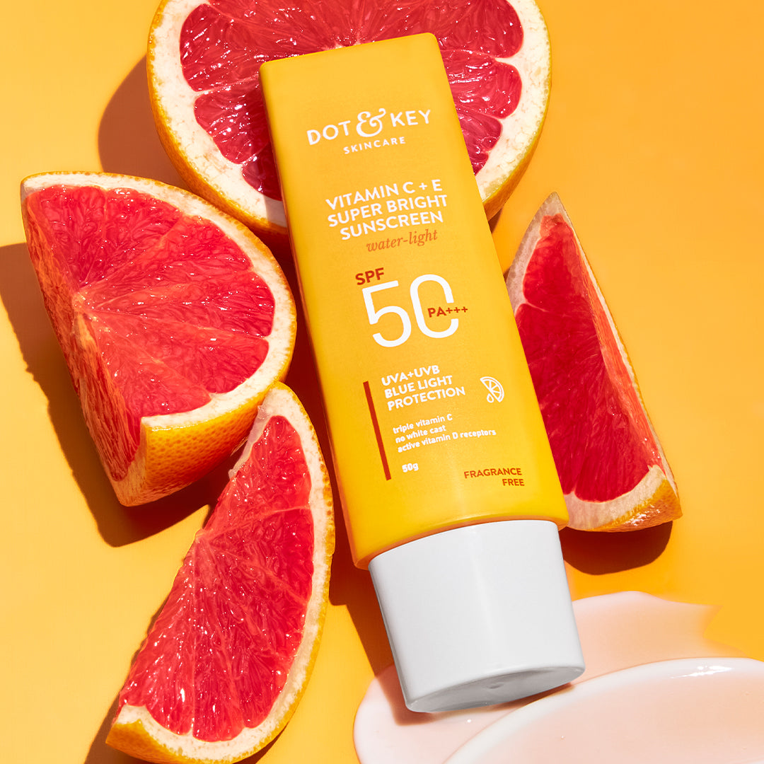 Vitamin C + E Sunscreen, SPF 50+ PA++++ – Dot & Key